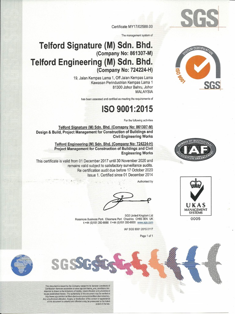SGS Certificate | PDF