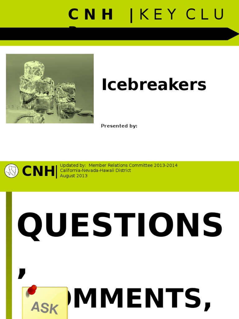 Icebreakers | PDF