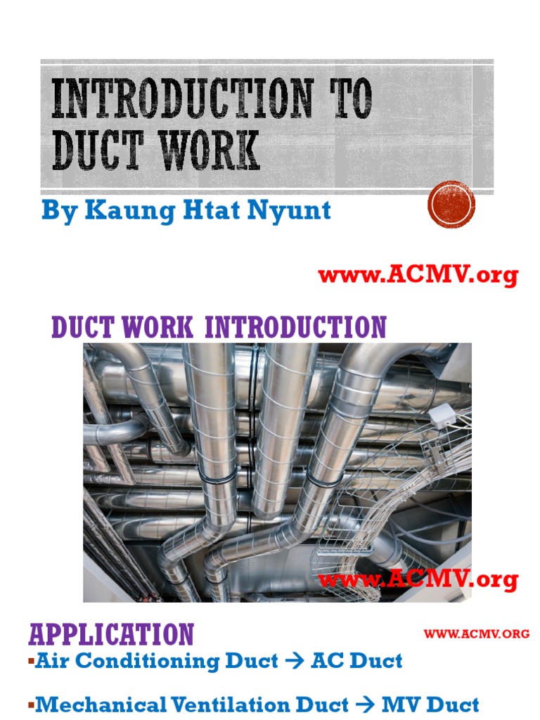 Introduction To Duct Work Design | PDF