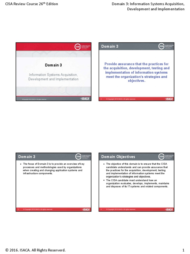 CISA Student Handout Domain3 | PDF | Request For Proposal | Feasibility Study