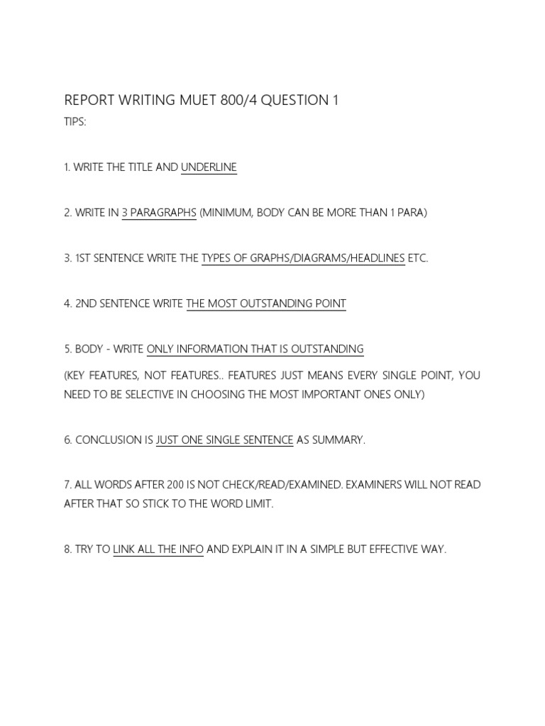 Report Writing Tips | PDF