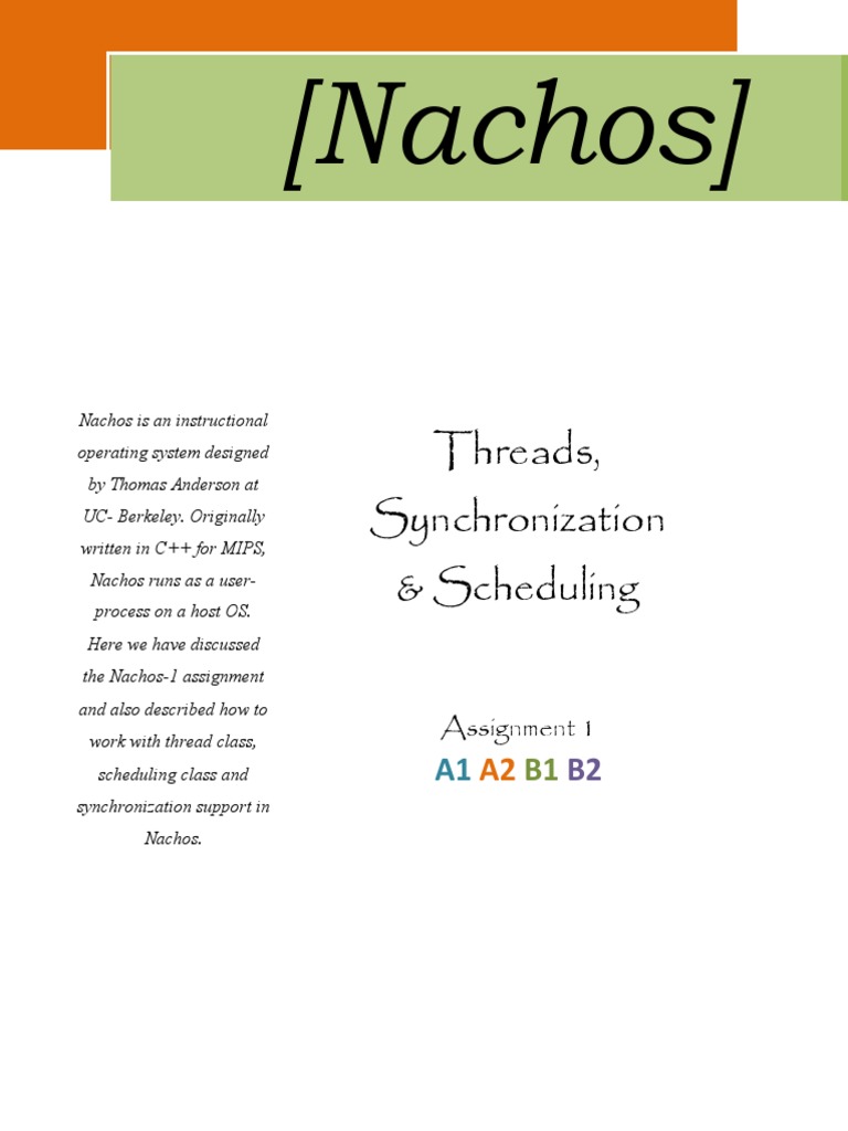 Nachos Assignment 1 | PDF | Thread (Computing) | Net Beans
