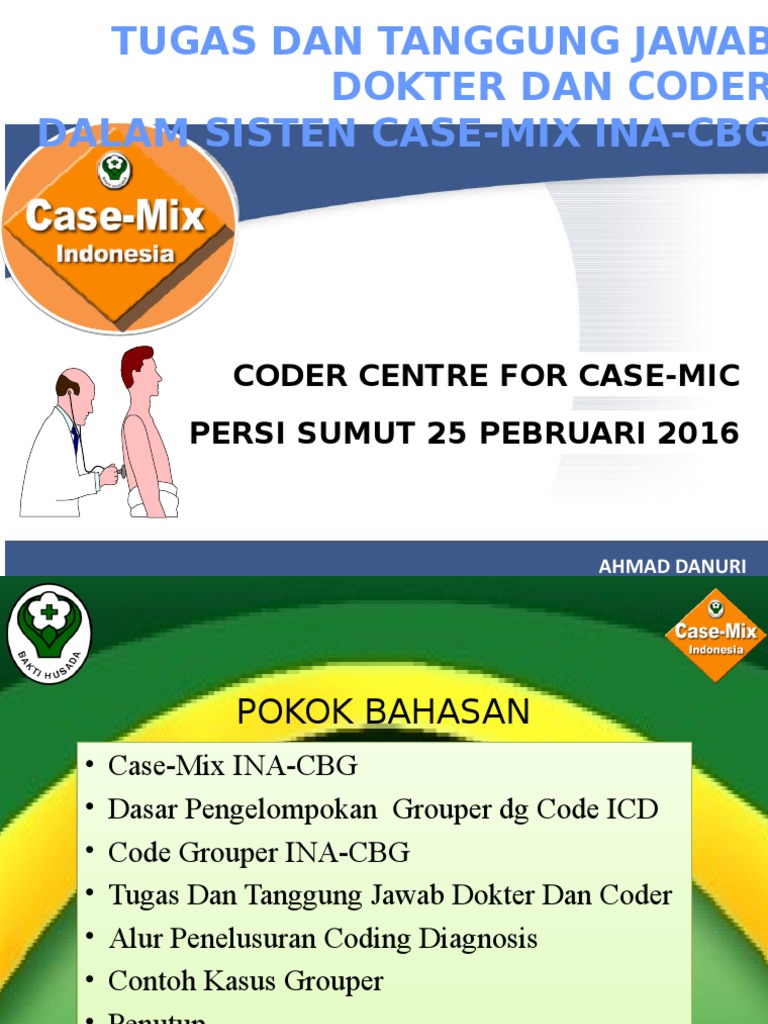 Peran Dokter Dan Koder Dalam Sistem Case Mix INA | PDF