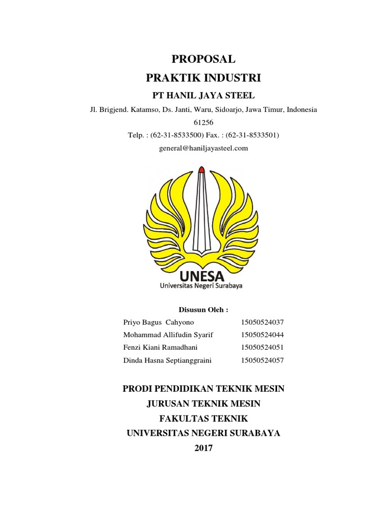 Proposal Pi Hanil Jaya Steel Fix | PDF