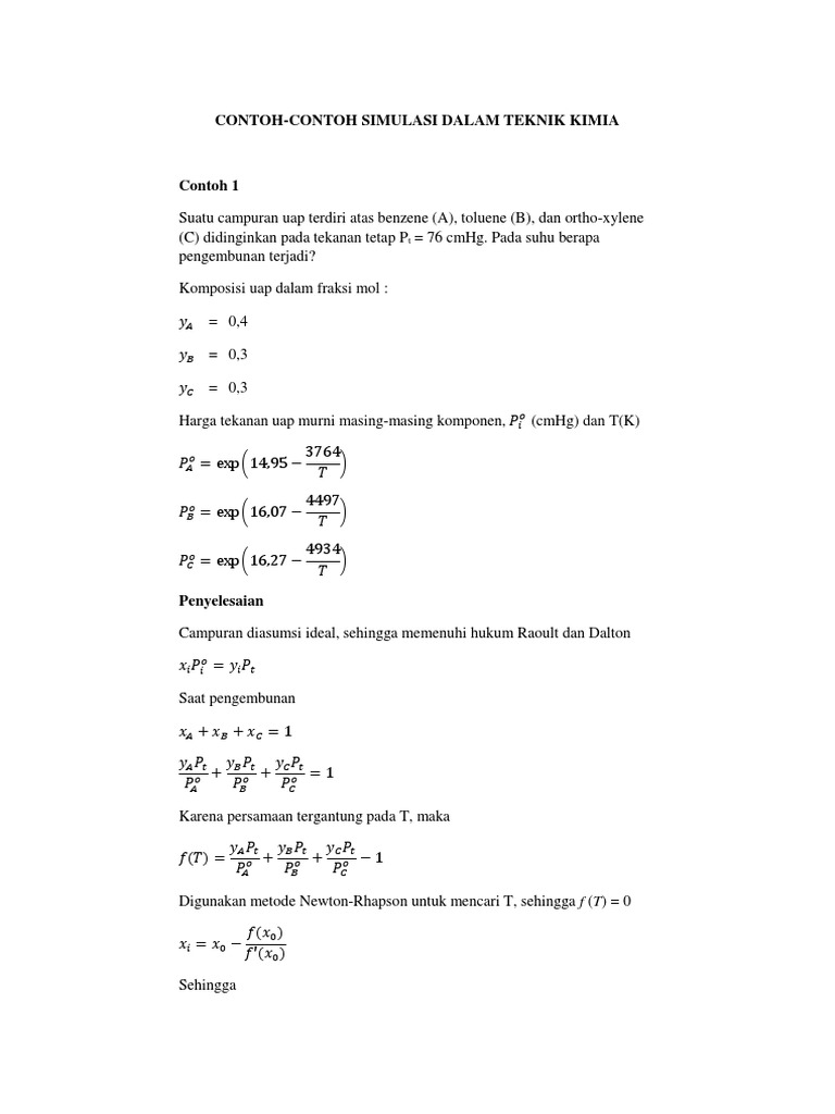 Contoh-Contoh Simulasi | PDF