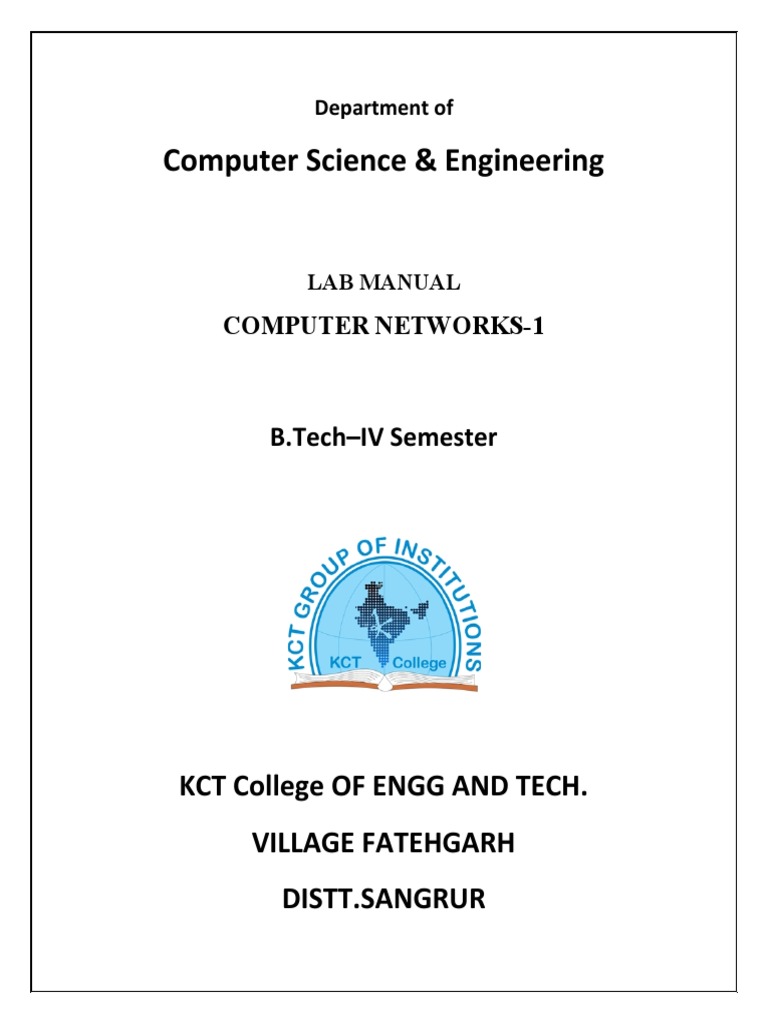 Computer Science & Engineering: KCT College of Engg and Tech. Village Fatehgarh Distt - Sangrur ...