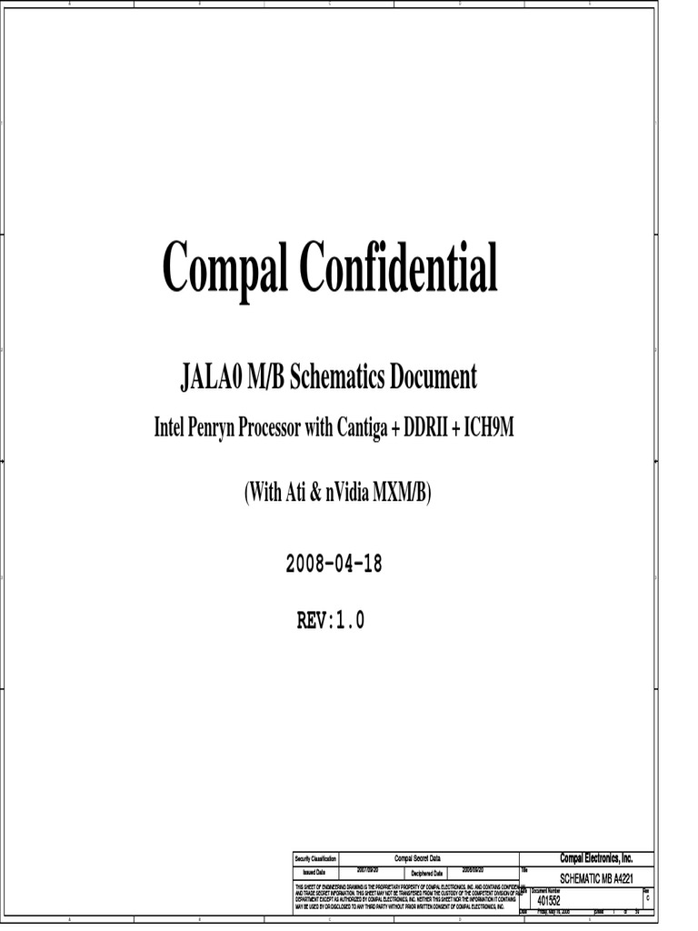 .Acer TravelMate 4330 4630 4630Z 4730 4730G (Compal LA-4221P ...