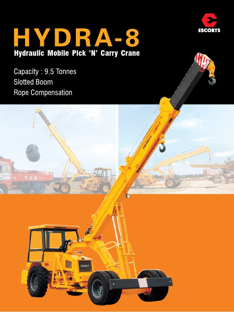 Mobile Pick 'N' Carry Crane Specs | PDF | Transport | Vehicles