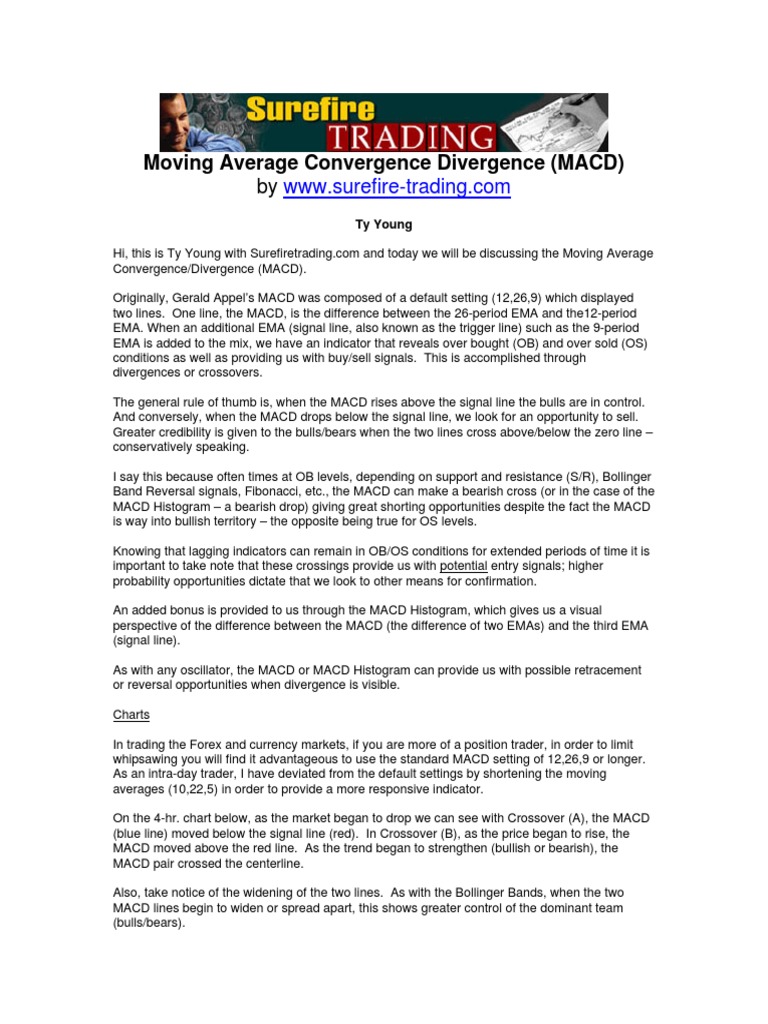 Macd PDF | PDF | Technical Analysis | Economic Forecasting