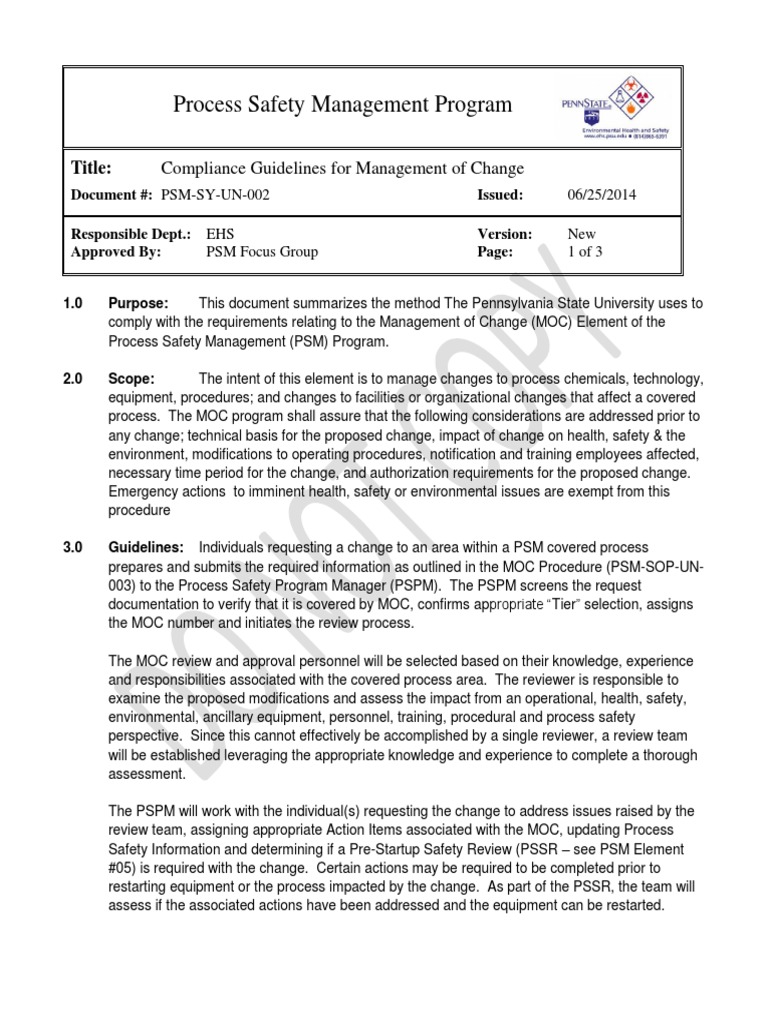 14 - Management of Change Web | PDF | Hazards | Safety