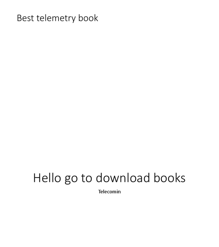 Best Telemetry Book | PDF