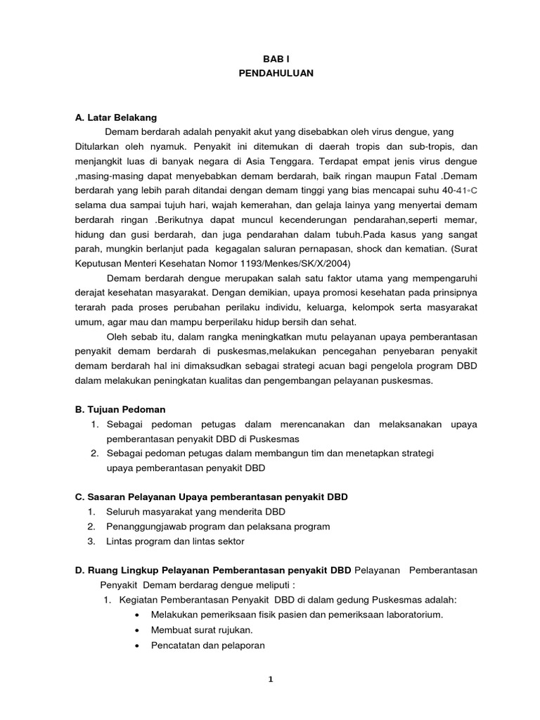 Pedoman Internal - DBD | PDF