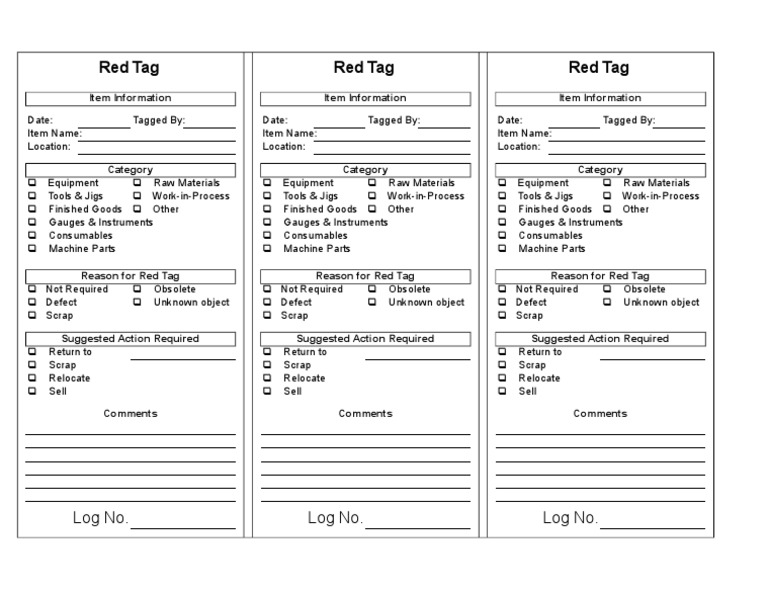 Red Tag Inventory Management | PDF