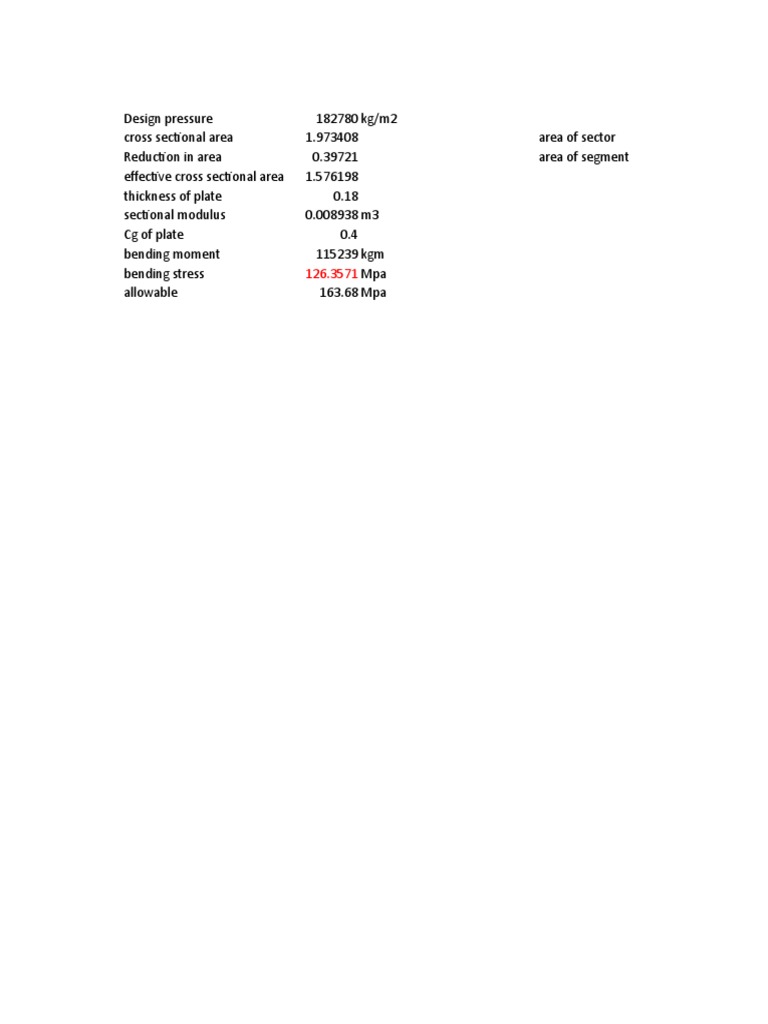 Circular Plate Stress Check | PDF | Chemical Product Engineering ...