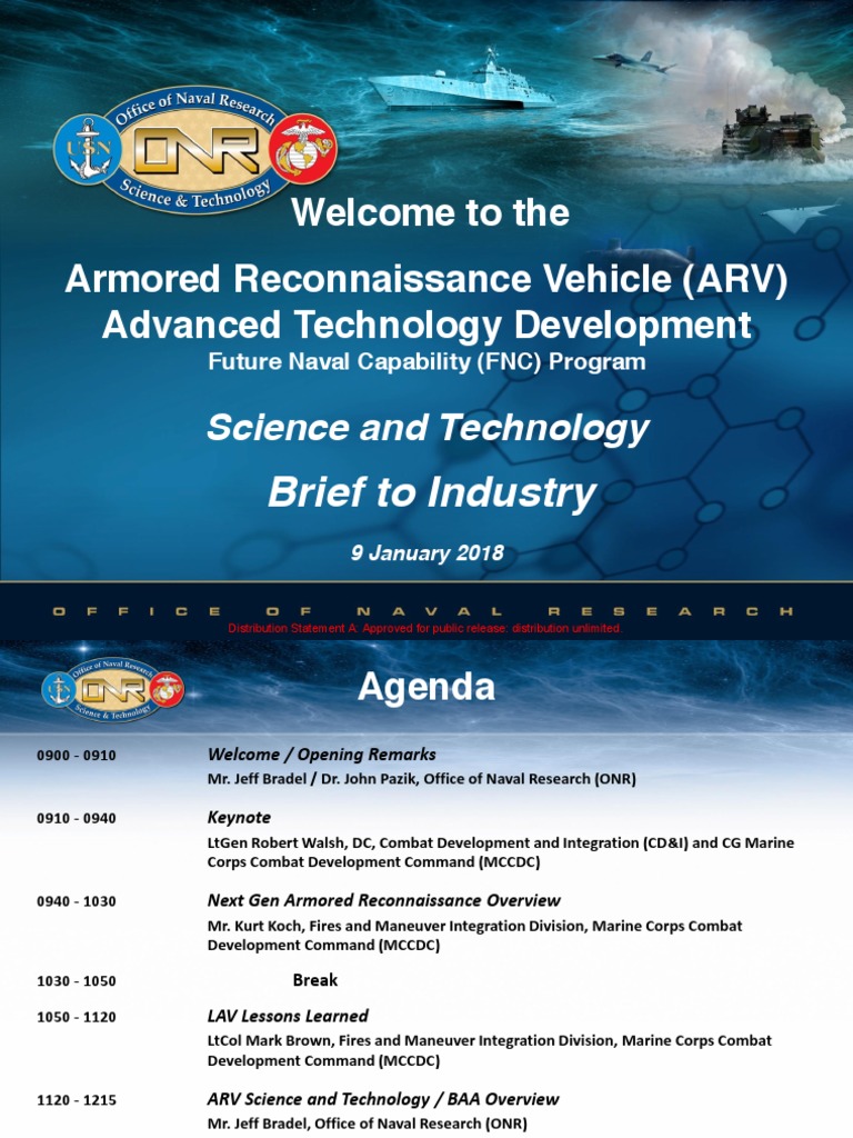 ARV Industry Briefing | PDF | Electronic Warfare | Unmanned Aerial Vehicle