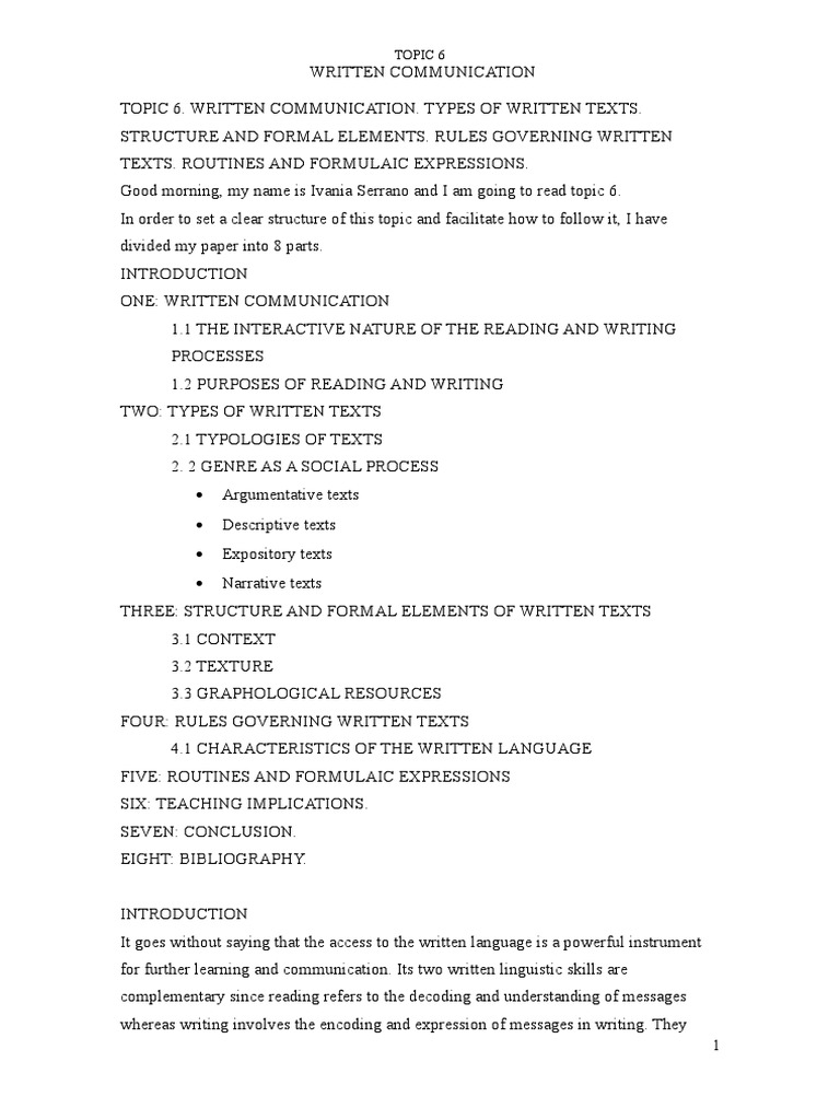 Understanding Written Communication | PDF | Narrative | Genre