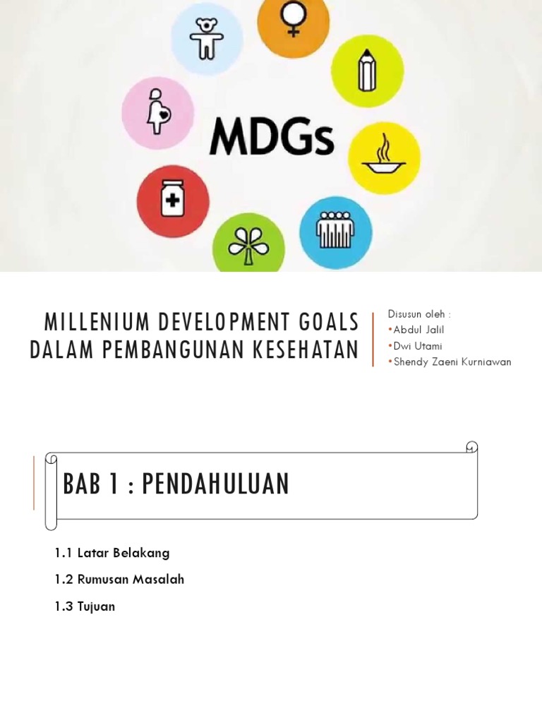 Millenium Development Goals | PDF | Pengembangan Diri | Kesehatan Holistik