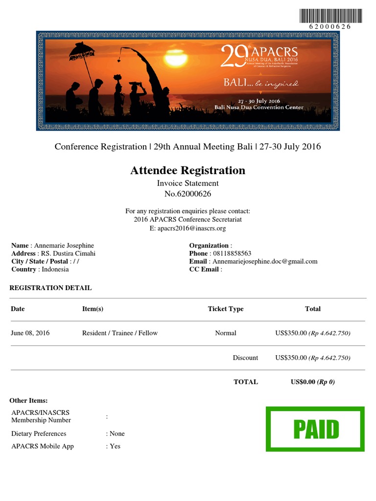 ConferenceInvoice | PDF