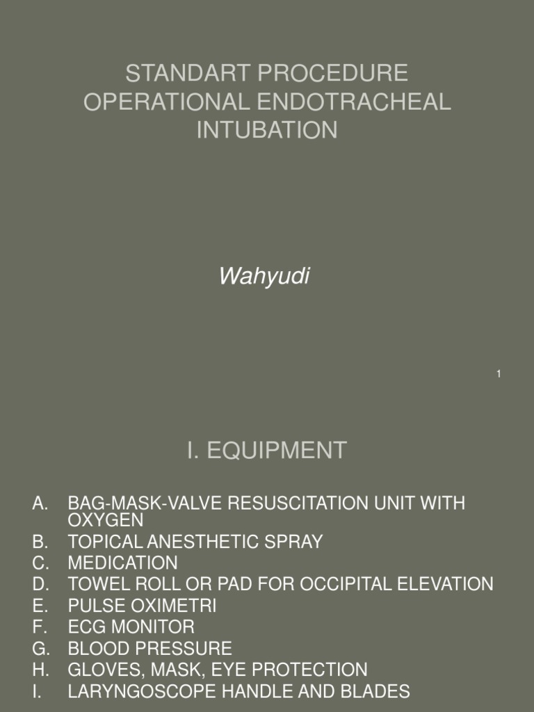 Endotracheal Intubation | PDF | Larynx | Human Head And Neck
