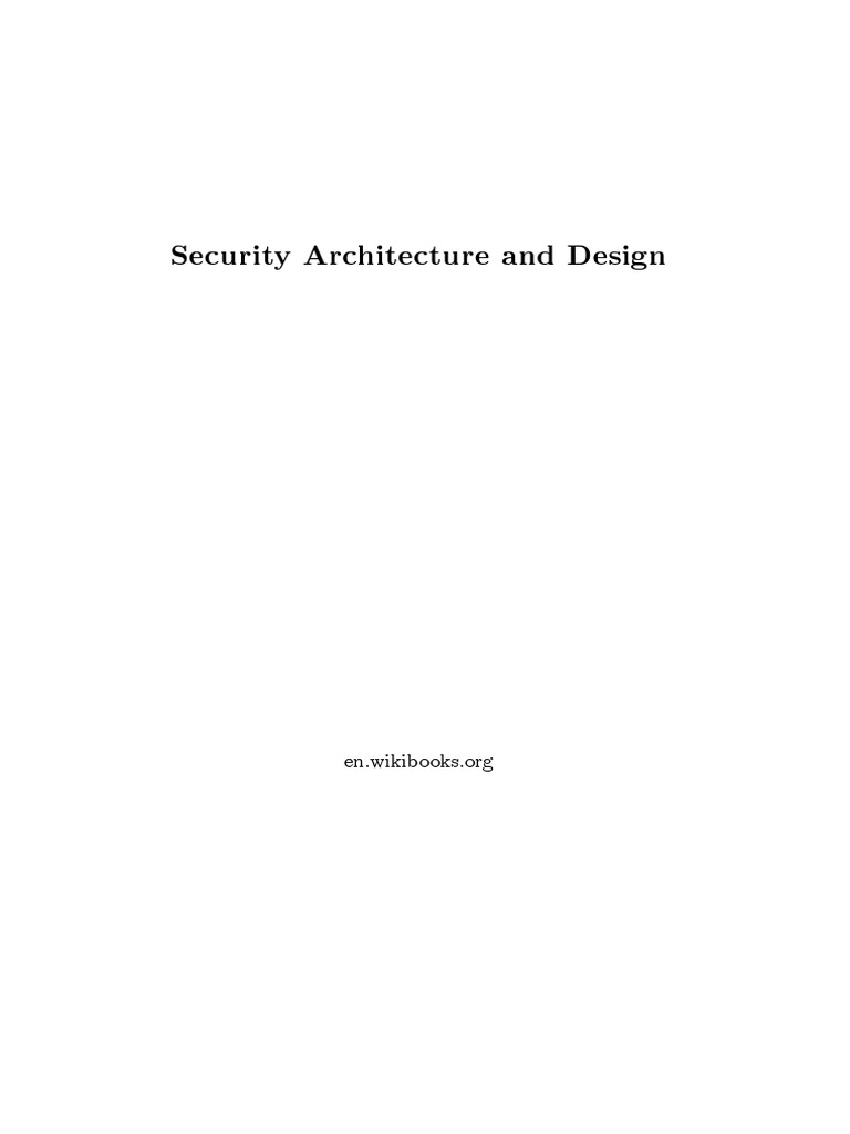 Security Architecture and Design | PDF | Cpu Cache | Read Only Memory