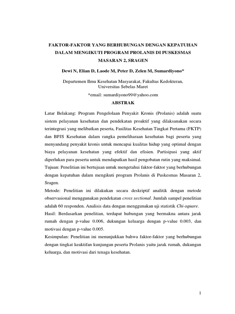 Mini Skripsi | PDF