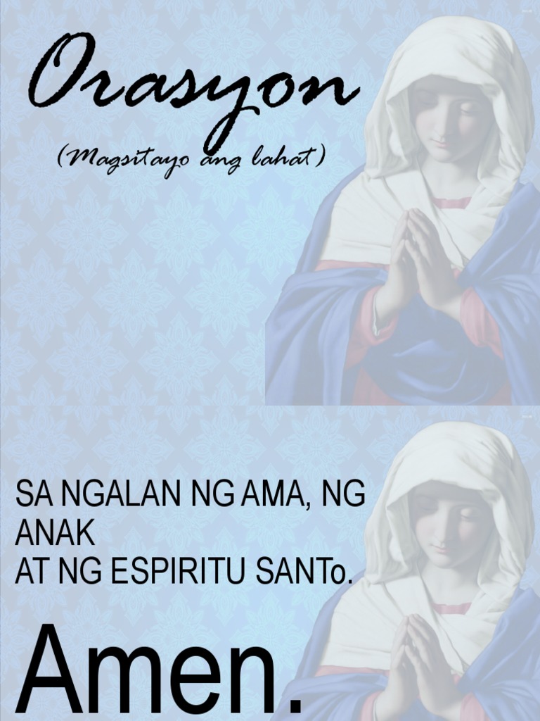 Orasyon | PDF