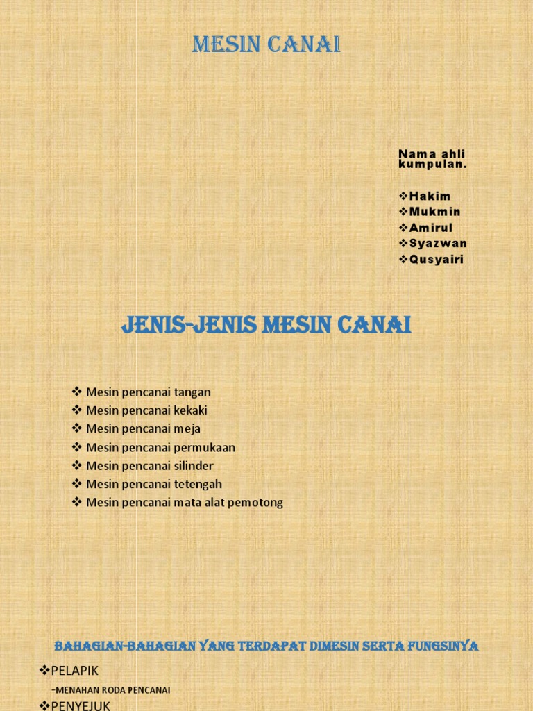 Jenis dan Fungsi Mesin Canai | PDF