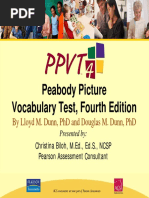 British Picture Vocabulary Scale 3rd Edition | PDF