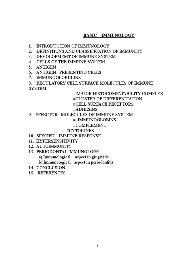 Basic Immunology | PDF | Immune System | Antibody