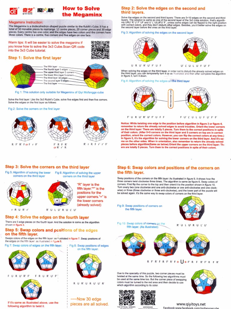 How To Solve The Megamix | PDF | Puzzles | Recreational Mathematics