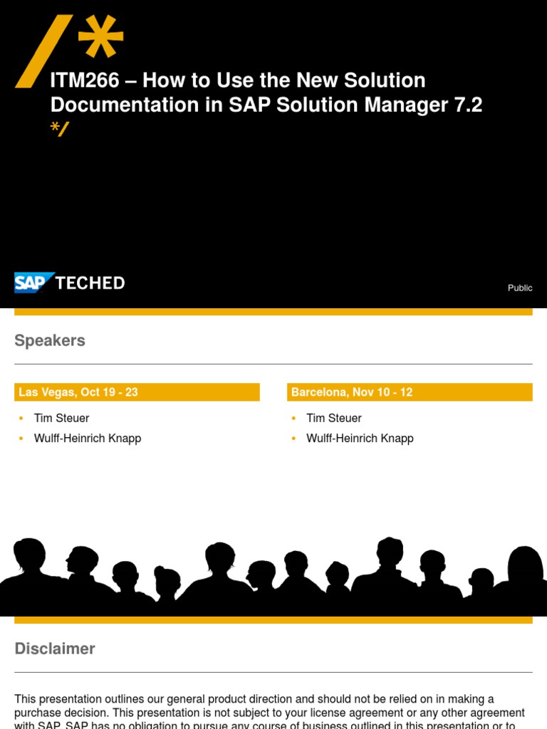 ITM266 - How To Use The New Solution Documentation in SAP Solution ...