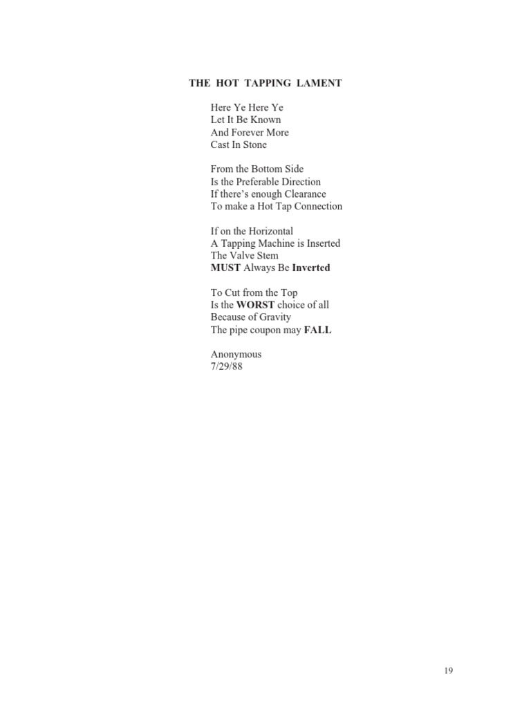 Hot Tapping Safety: Tips for Safe Connections | PDF | Mechanical ...