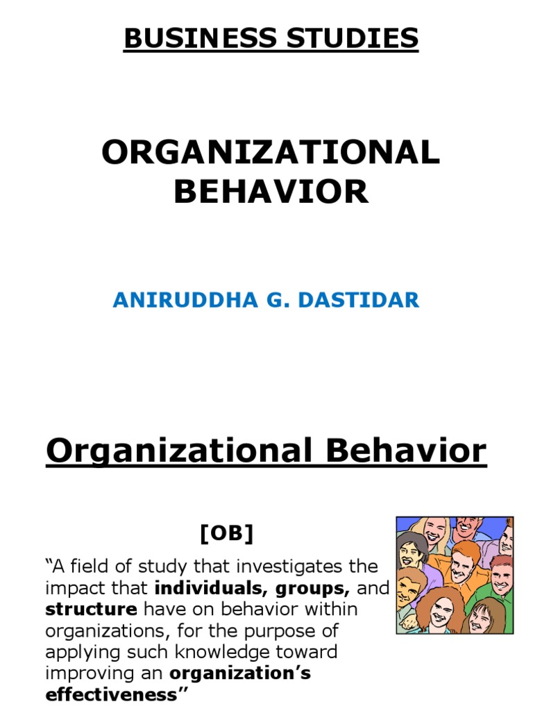 Introduction To Ob - Forum-1 | PDF | Organizational Behavior | Attitude (Psychology)