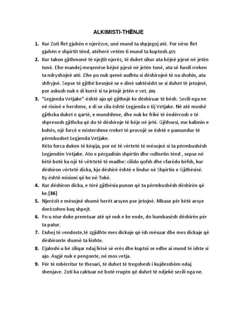 ALKIMISTI - Thenje | PDF