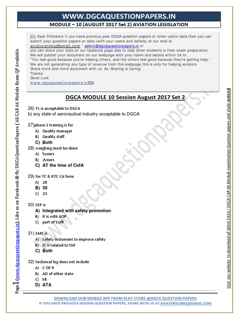 DGCA Module 10 Aug 2017 Part 2 | PDF | Computing | Computing And ...