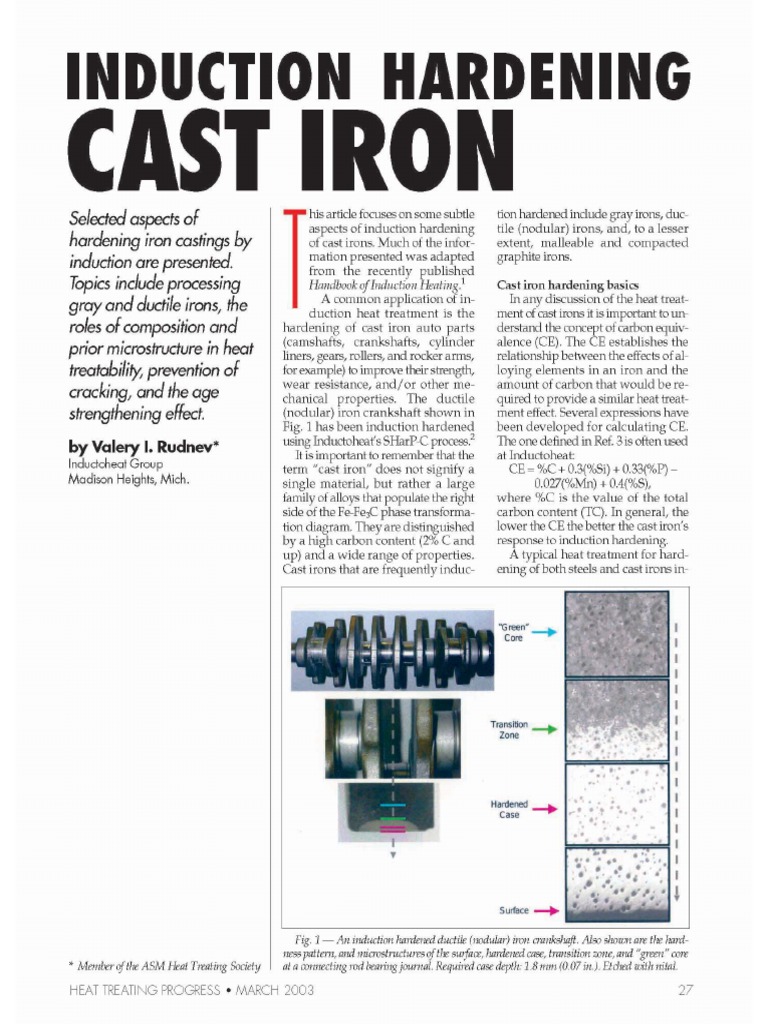 Induction Hardening - Cast Irons | PDF | Metals | Industrial Processes
