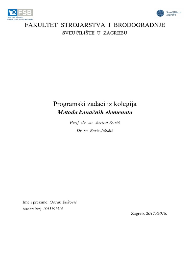 MKE - Programski Zadatak | PDF