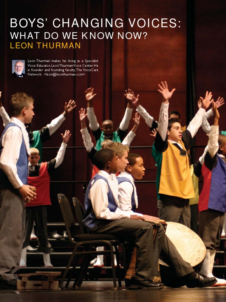 Boys' Changing Voices - What We Know Now | PDF | Singing | Luteinizing ...