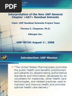 USP 467 Residual Solvents | PDF | Gas Chromatography | Solvent