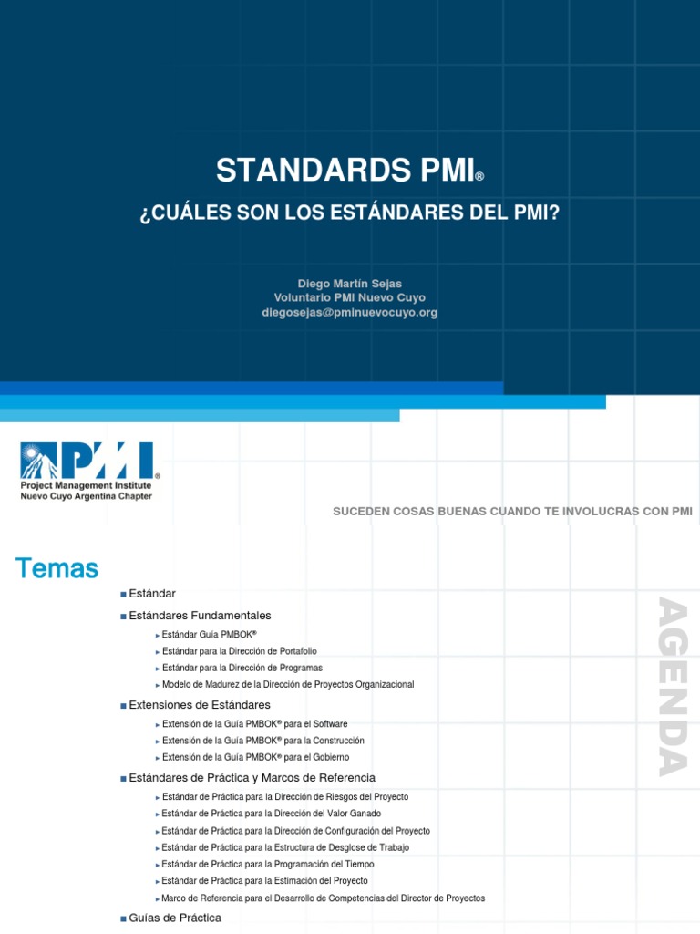 Estándares Del PMI | PDF | Gestión de proyectos | Software