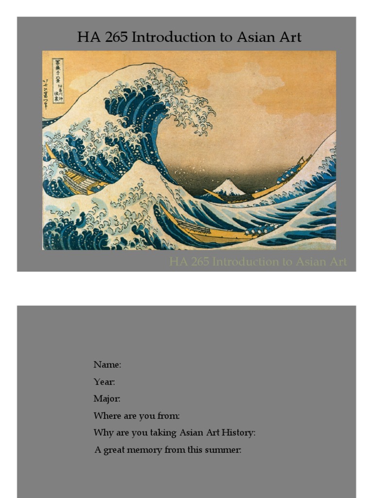 Introduction to Asian Art History | PDF