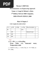 R-134A Saturated Properties Table | PDF | Enthalpy | Statistical Mechanics