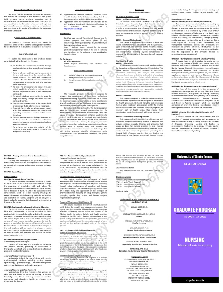 UST | PDF | Nursing | Statistical Inference