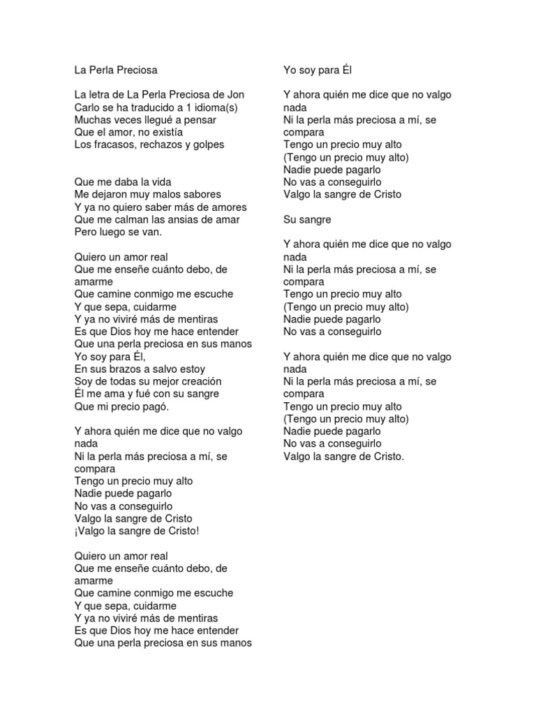 La Perla Preciosa | PDF | Amor | Cristo (título)