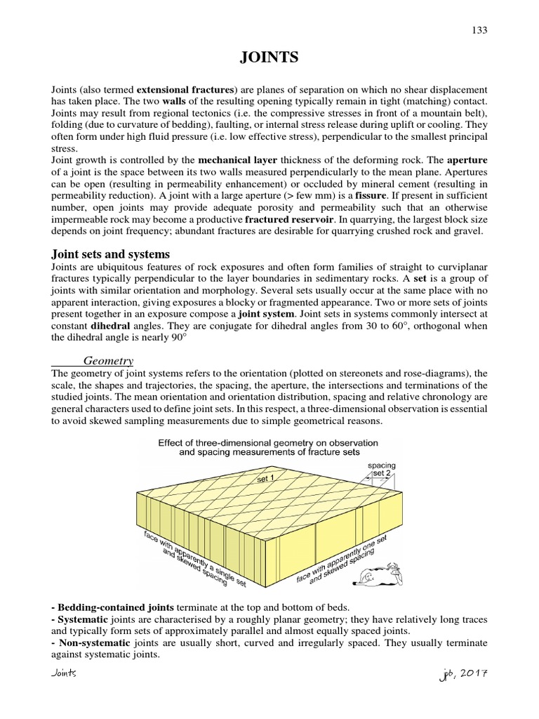 Joints: Joint Sets and Systems | PDF | Stress (Mechanics) | Fracture