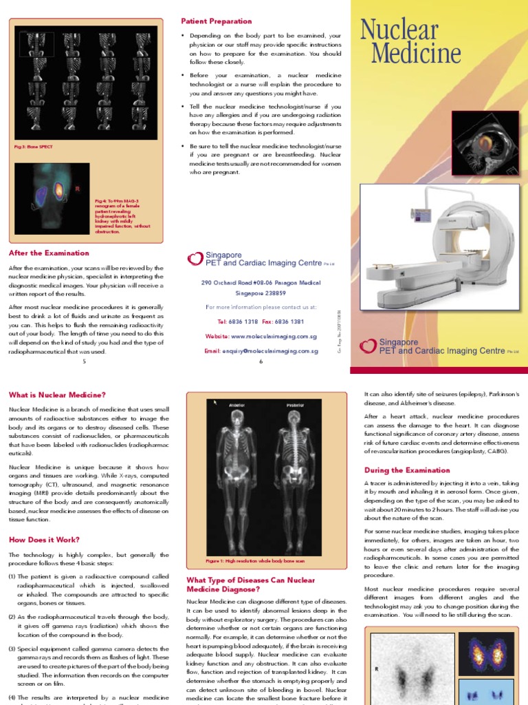 Nuclear Medicine: Procedures & Uses | PDF | Nuclear Medicine | Medical ...