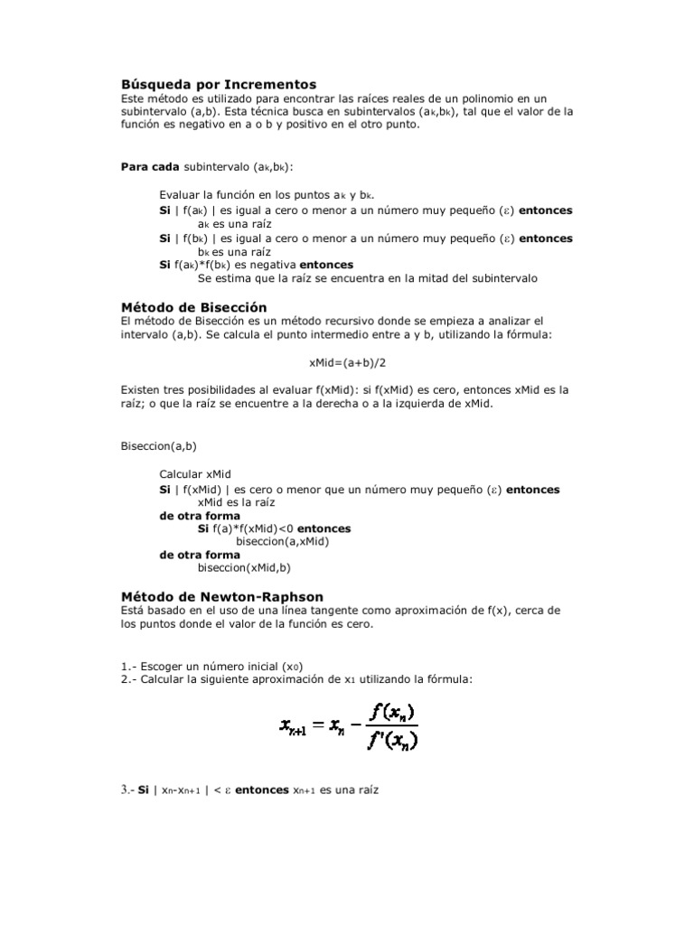 Algoritmos Metodos Numericos | PDF | Derivado | Áreas de informática