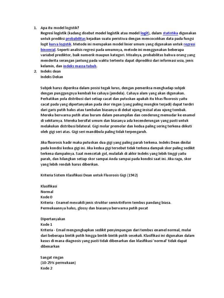 Apa Itu Model Logistik | PDF