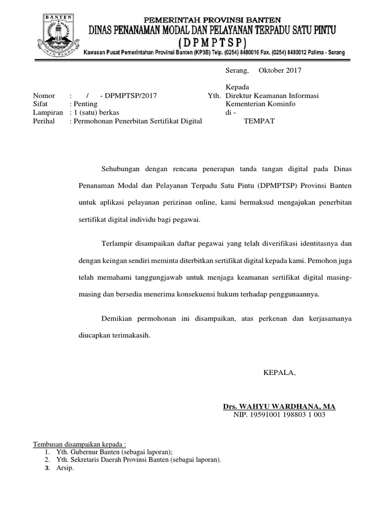 Surat Permohonan Ttd Digital