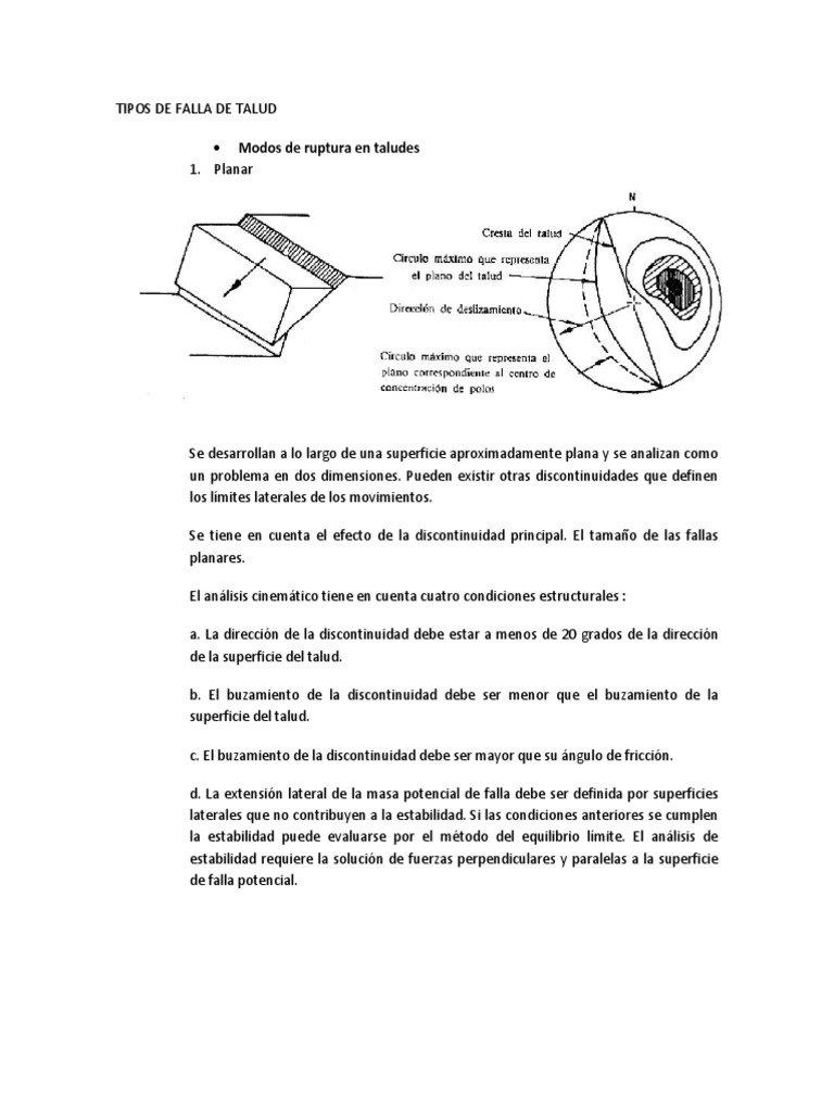Tipos de Falla de Talud | PDF | Falla (geología) | Roca (geología)